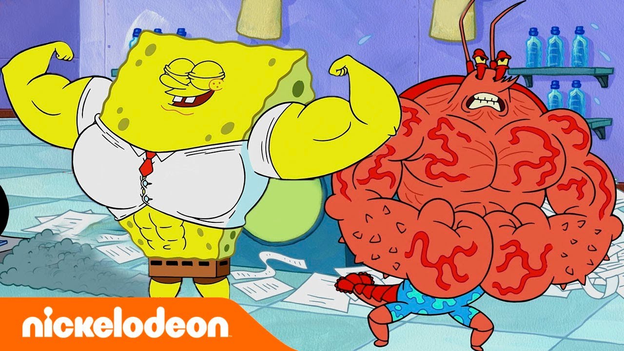 Bob Esponja se torna musculoso - assista agora na Nickelodeon em Português